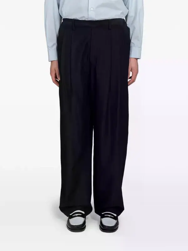 SSSTEIN Pleated Wide-leg Trousers
