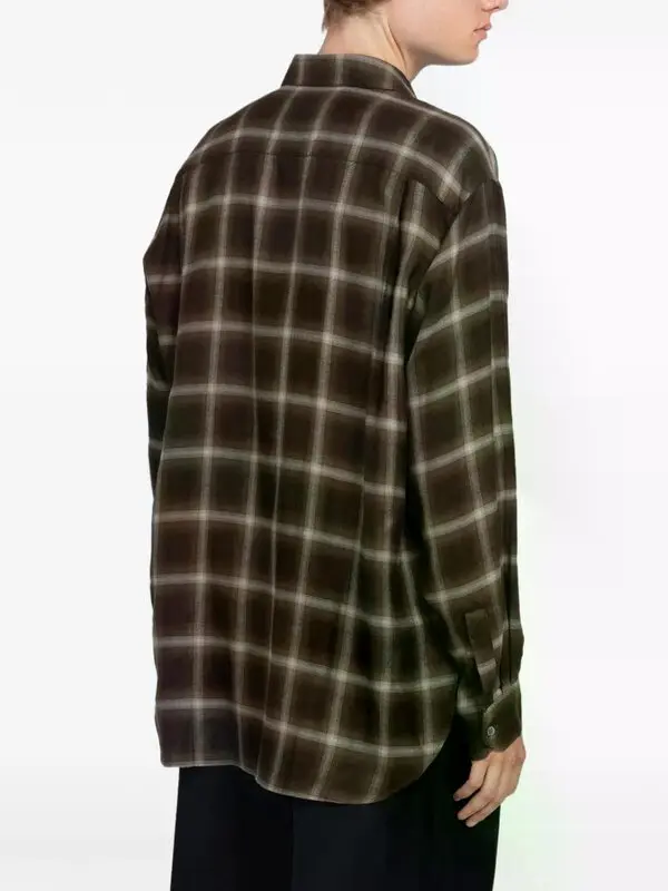 SSSTEIN Check Oversized Shirt