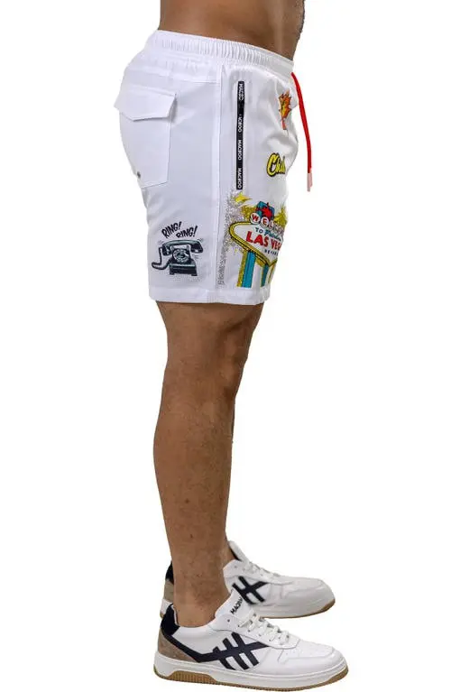MACEOO Martyr Swim Trunks With Graphic Print