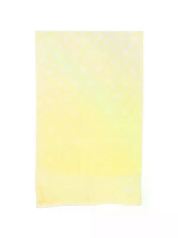 Versace 1990s Polka-dot Scarf - Yellow