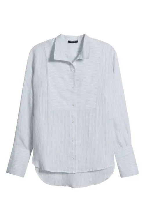 APNY Linen Button-up Shirt - White Multi