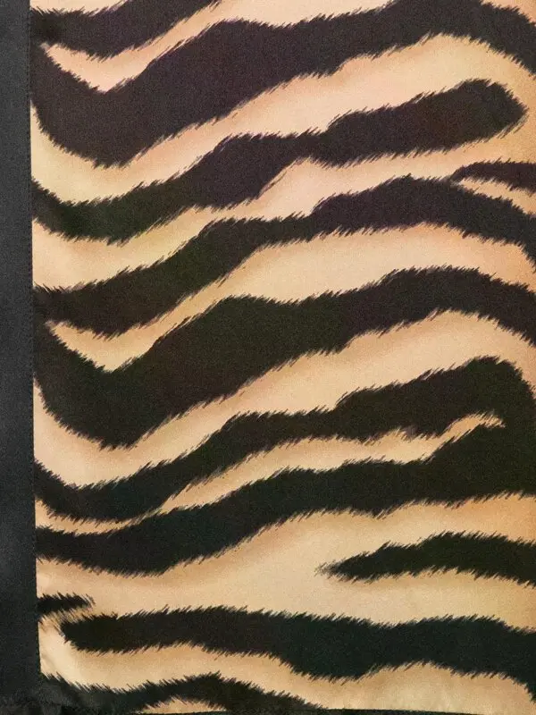 Versace 2000s Medusa Zebra-print Scarf