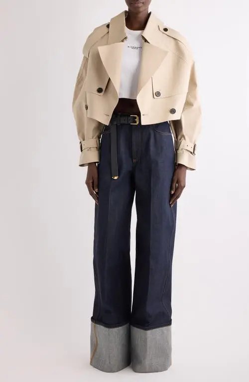 Givenchy Cropped Cotton Trench Coat