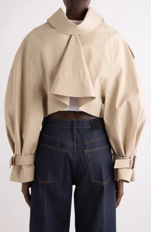 Givenchy Cropped Cotton Trench Coat