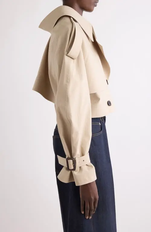 Givenchy Cropped Cotton Trench Coat