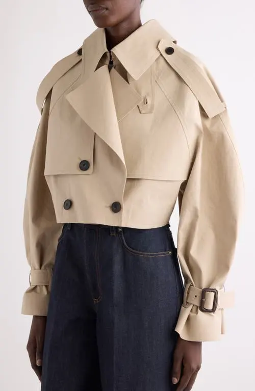 Givenchy Cropped Cotton Trench Coat