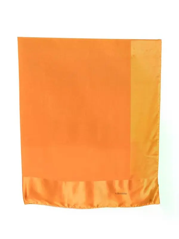 Valentino Garavani 1990s Square-shape Scarf - Orange