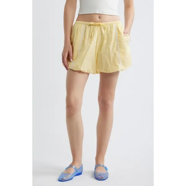 DAMSON MADDER Maura Lace Trim Shorts