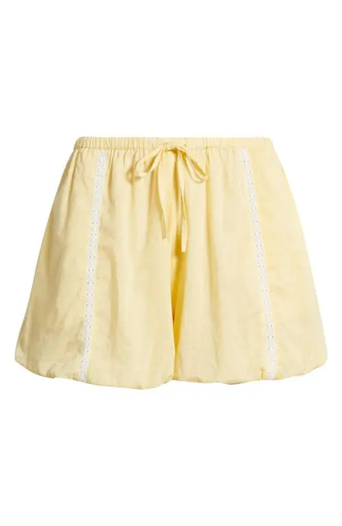 DAMSON MADDER Maura Lace Trim Shorts
