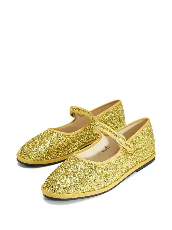 CAPULETTE Capucette Bambina Glitter-effect Mary Jane Shoes
