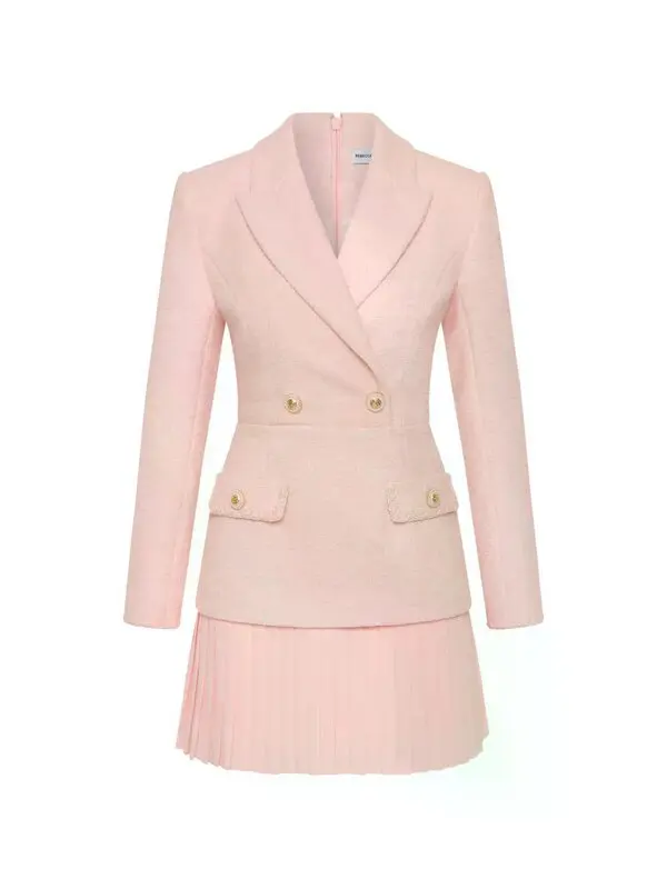 Rebecca Vallance Elvie Pleated-skirt Mini Dress - Pink