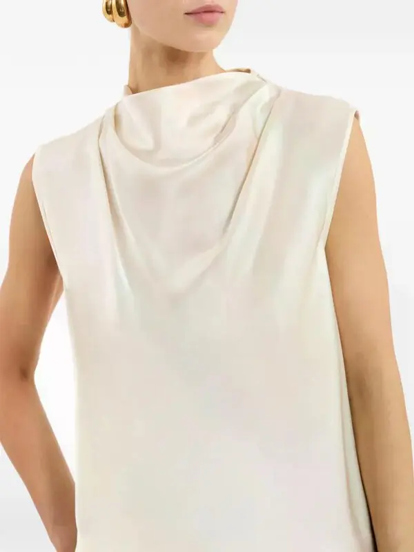 Rebecca Vallance Montague Cowl Neck Sleeveless Top