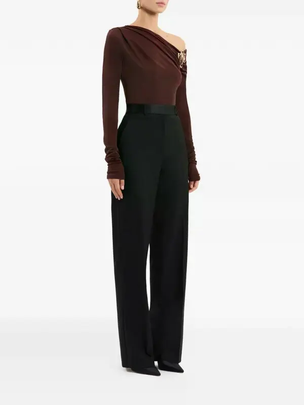 Rebecca Vallance Hazine Embellished One-shoulder Top