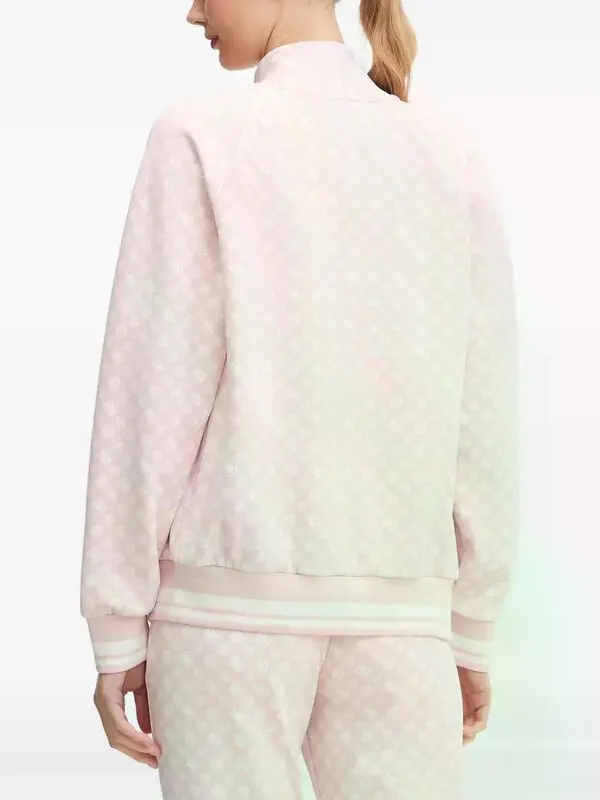 Guess Aggie Monogram Zip-up Sweatshirt
