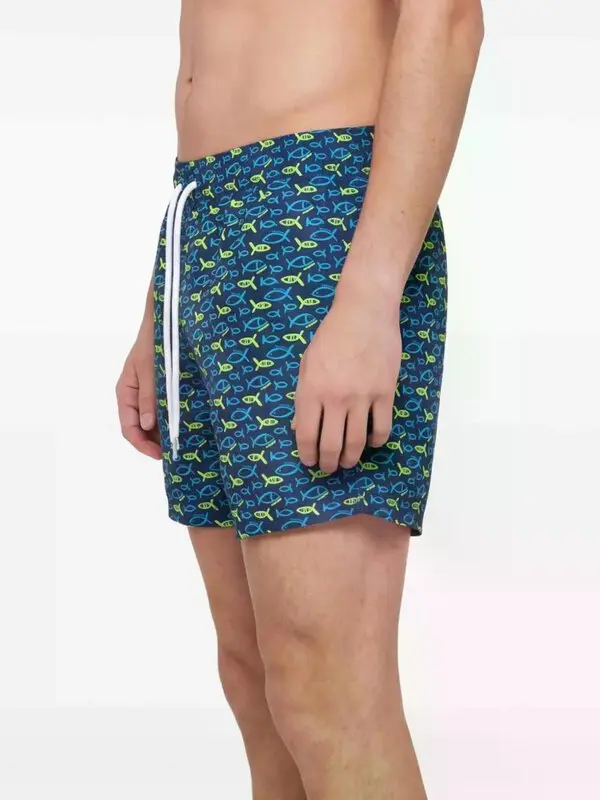 Sundek Fish Print Swim Shorts