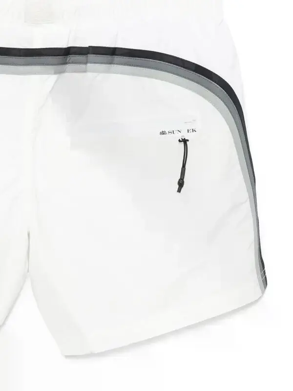 Sundek Stripe-trim Swim Shorts