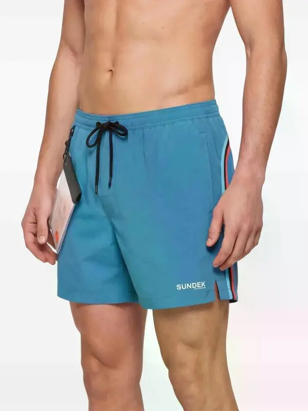 Sundek Logo Print Swim Shorts