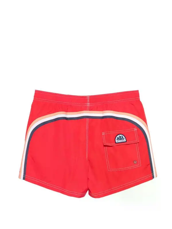 Sundek Stripe-trim Swim Shorts