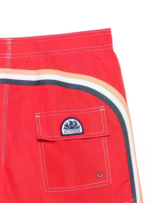 Sundek Stripe-trim Swim Shorts
