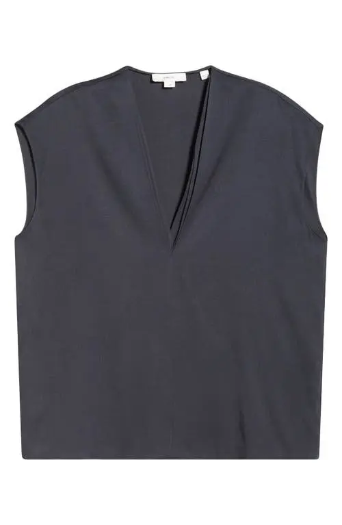 Vince Cap Sleeve V-neck Top - Ink