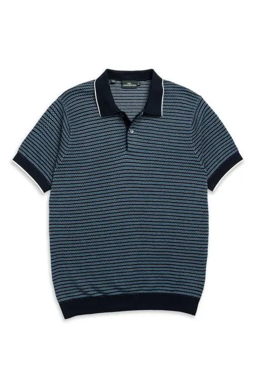 Rodd & Gunn Oyster Island Texture Polo - Teal