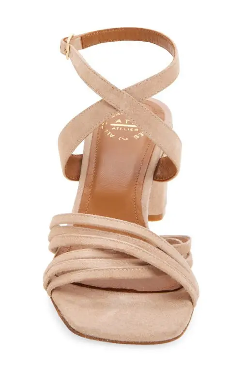 ATP ATELIER Ledro Ankle Strap Sandal - Cipria