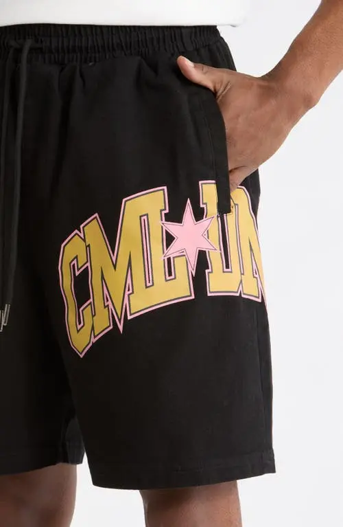 CRIMINAL DAMAGE Varsity Cotton Twill Shorts