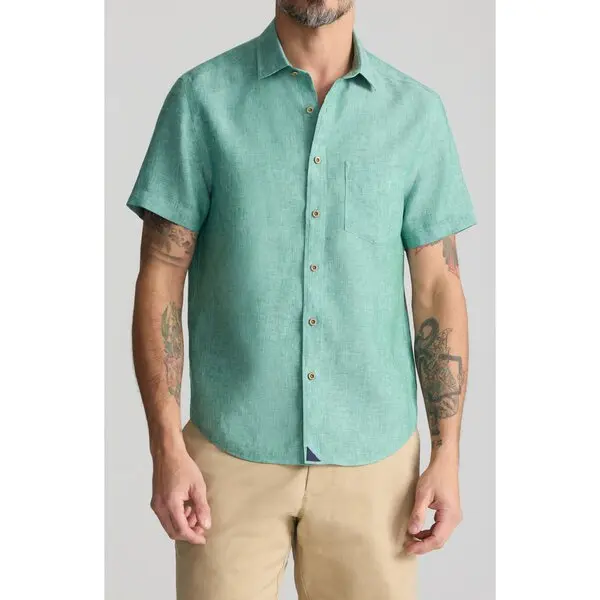UNTUCKIT Cameron Solid Wrinkle Resistant Linen Button-up Shirt - Amazon