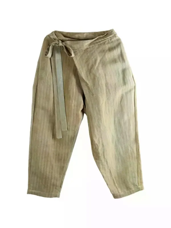 UMA WANG Herringbone Pattern Wrap Trousers