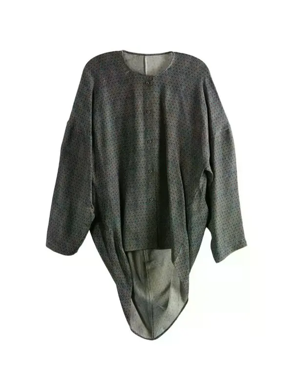 UMA WANG Geometric Print Asymmetric Shirt