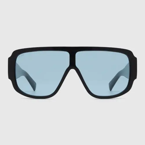 12PM STUDIOS Aspen Shield Sunglasses - Black/blue