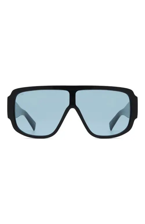 12PM STUDIOS Aspen Shield Sunglasses - Black/blue