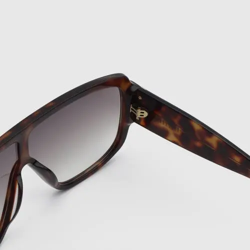 12PM STUDIOS Aspen Shield Sunglasses - Demi/brown