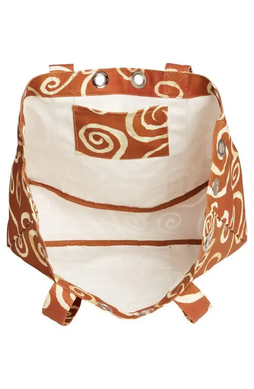 DAMSON MADDER Large Canvas Eyelet Tote