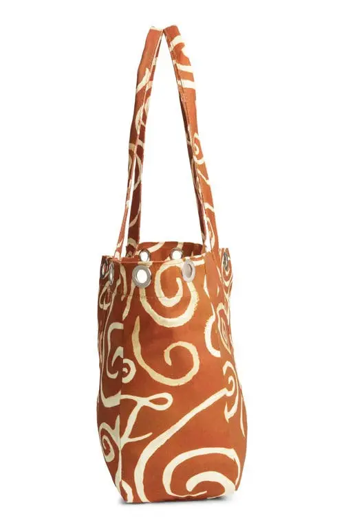 DAMSON MADDER Large Canvas Eyelet Tote