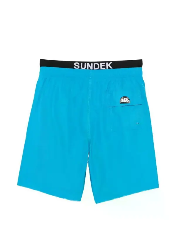 Sundek Logo Waistband Swim Shorts