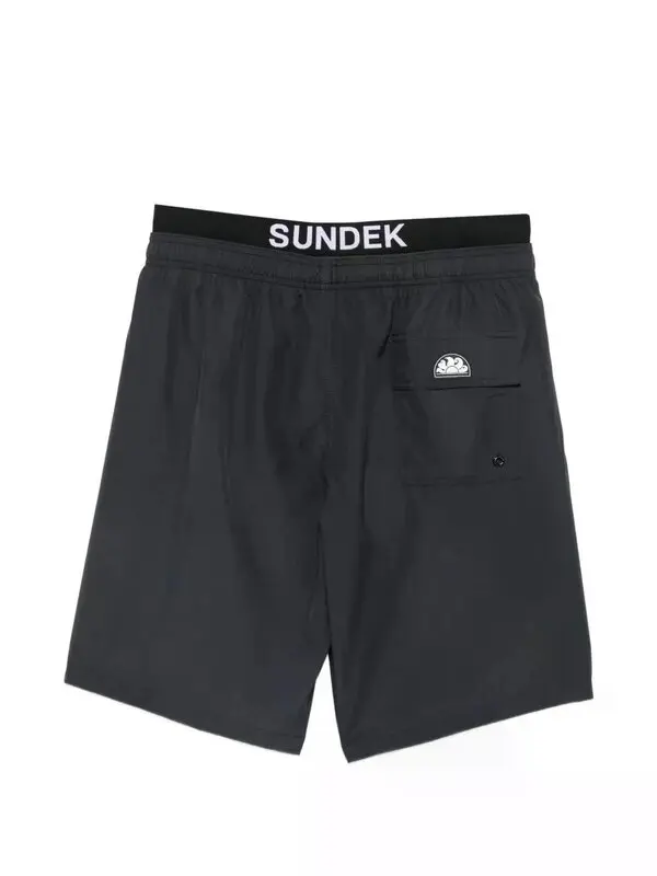 Sundek Logo Waistband Swim Shorts