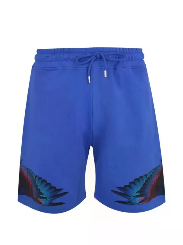 COUNTY OF MILAN Wings Print Drawstring Shorts