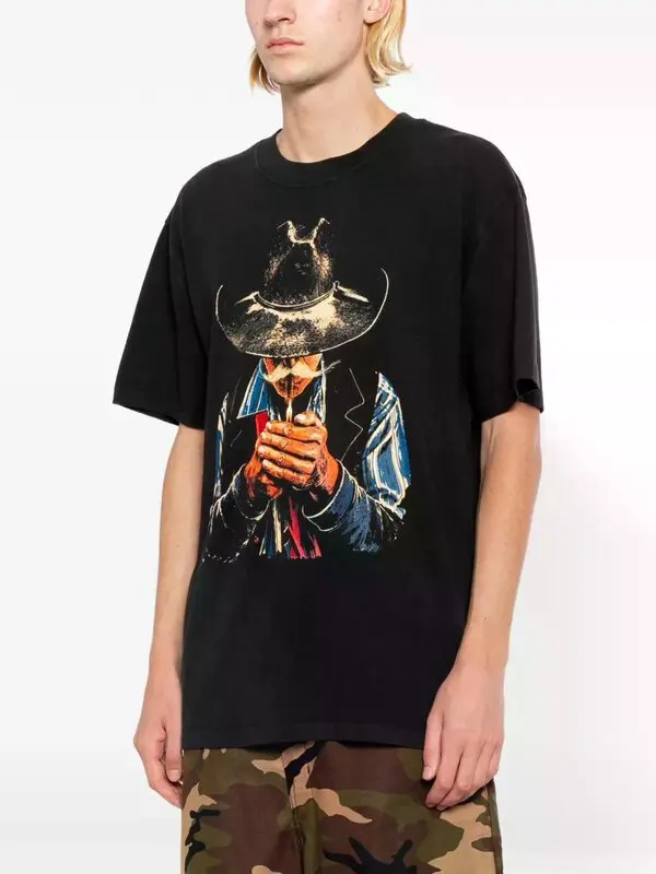 MELT Graphic-print Round Neck T-shirt