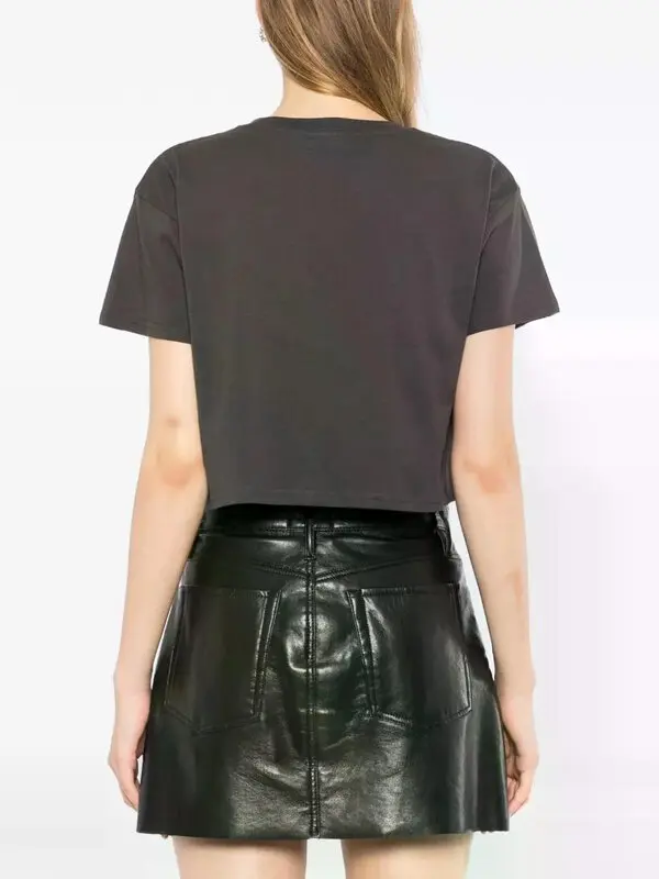 MELT Graphic-print Cropped T-shirt