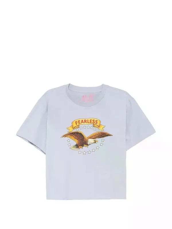 MELT Graphic Print Cotton T-shirt - Blue