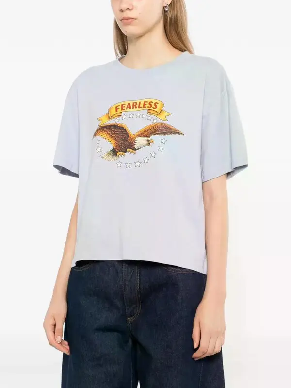 MELT Graphic Print Cotton T-shirt - Blue