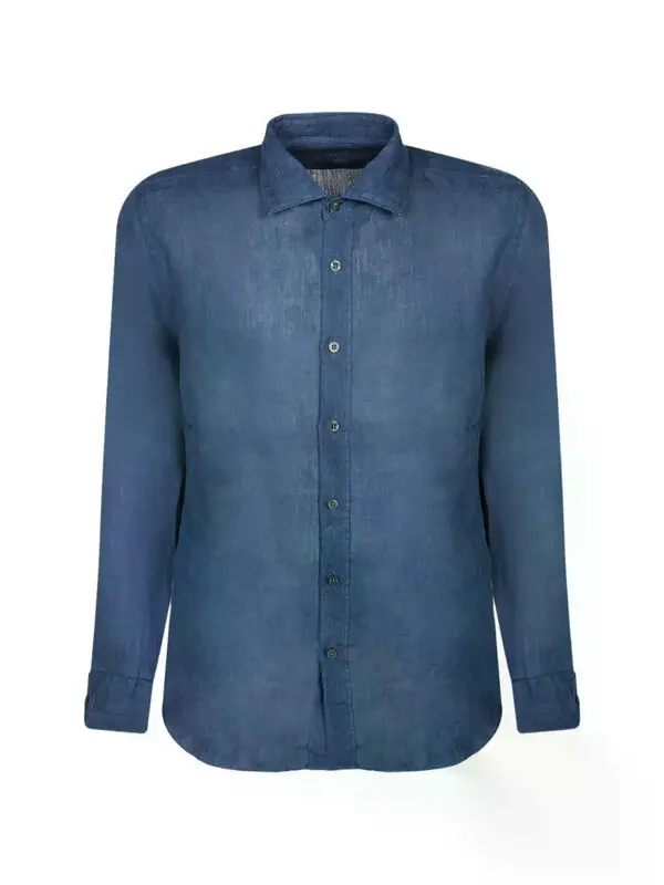 120% Lino Long-sleeve Shirt - Blue