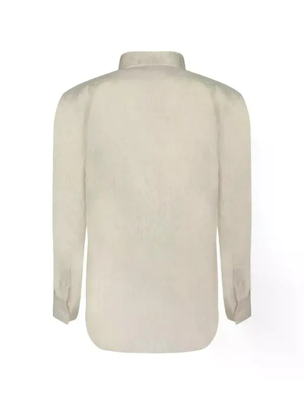 DELL'OGLIO Mandarin-collar Long-sleeve Shirt