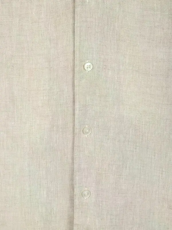DELL'OGLIO Mandarin-collar Long-sleeve Shirt