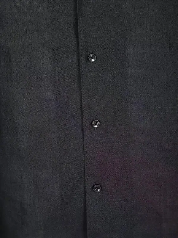 DELL'OGLIO Mandarin-collar Long-sleeve Shirt