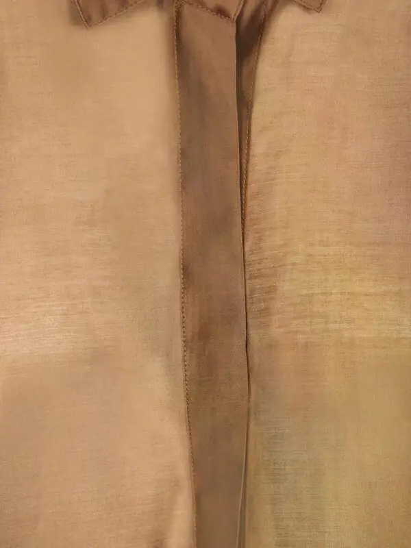 BLANCA VITA Semi-sheer Long-sleeved Shirt