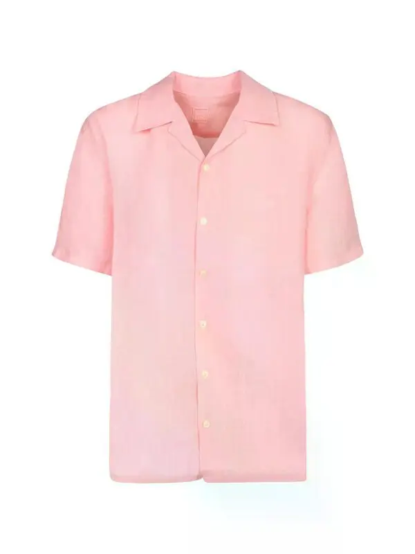 120% Lino Short-sleeve Camp-collar Shirt