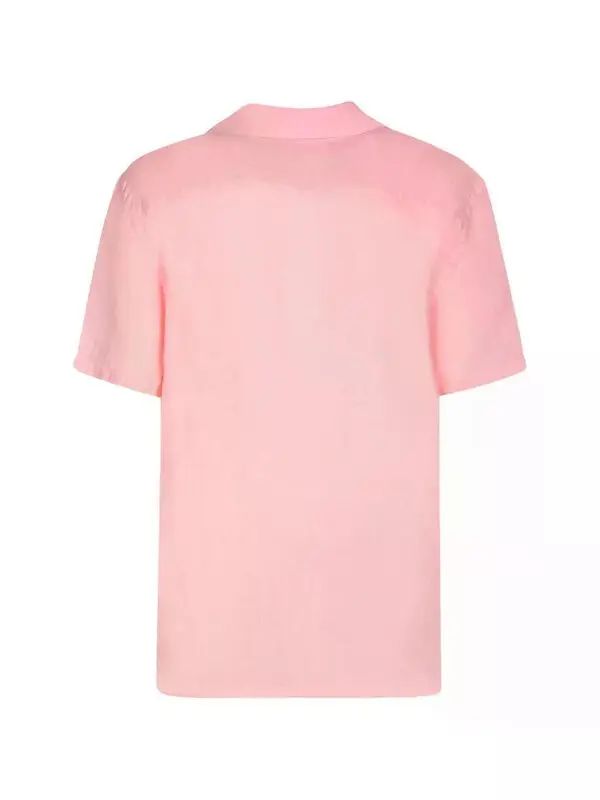 120% Lino Short-sleeve Camp-collar Shirt