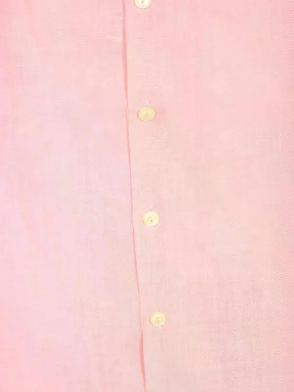 120% Lino Short-sleeve Camp-collar Shirt